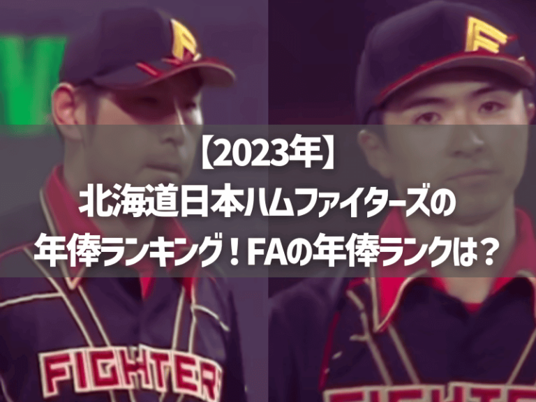 【2023年】北海道日本ハムファイターズの年俸ランキング！FAの年俸ランクは？ | AkitaMogul